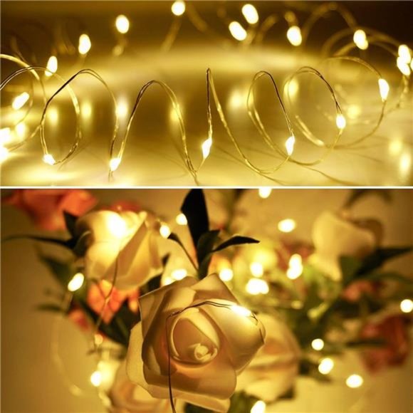 Holiday | 2 Packs Fairy String Lights 66ft 20 Leds Battery Operated ...